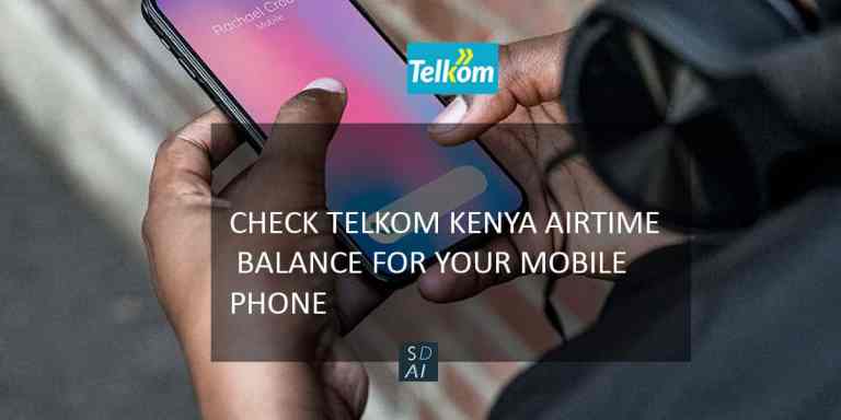 How to check Telkom Kenya airtime Balance for credit, SMS and Bundles ...