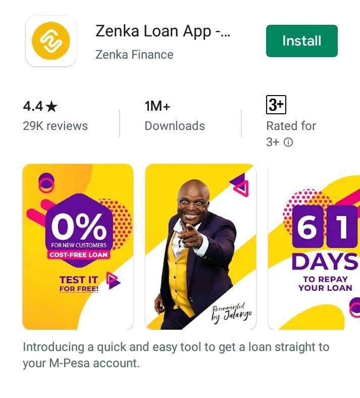 Download Zenka Loan App - Saidia